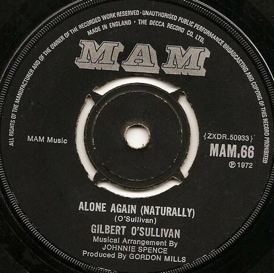 Alone Again (Naturally) / Save It by Gilbert O'Sullivan (Single, Singer ...