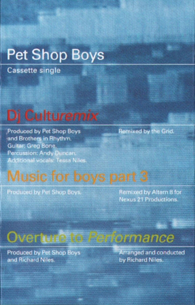 DJ Culturemix by Pet Shop Boys (Single; Parlophone; TCRX 6301): Reviews, Ratings, Credits, Song ...