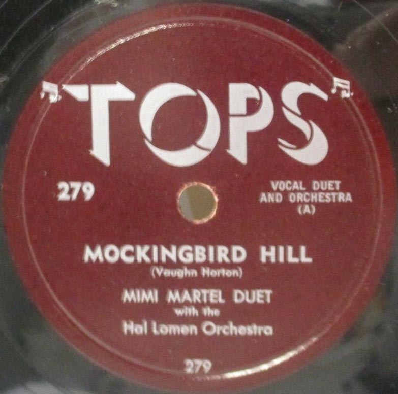 Mockingbird Hill / Aba Daba Honeymoon by Mimi Martel (Single ...
