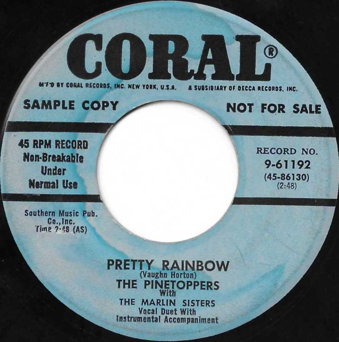 Pretty Rainbow / Boom-Boom Polka by The Pinetoppers / The Marlin ...