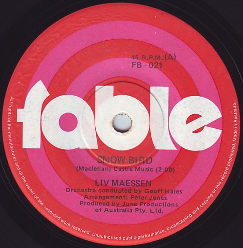 Snow Bird / Are You Gonna Go My Way by Liv Maessen (Single, Pop ...