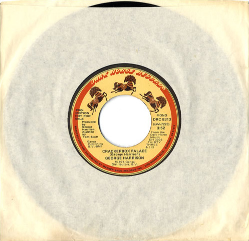 Crackerbox Palace by George Harrison (Single; Dark Horse; DRC 8313 ...