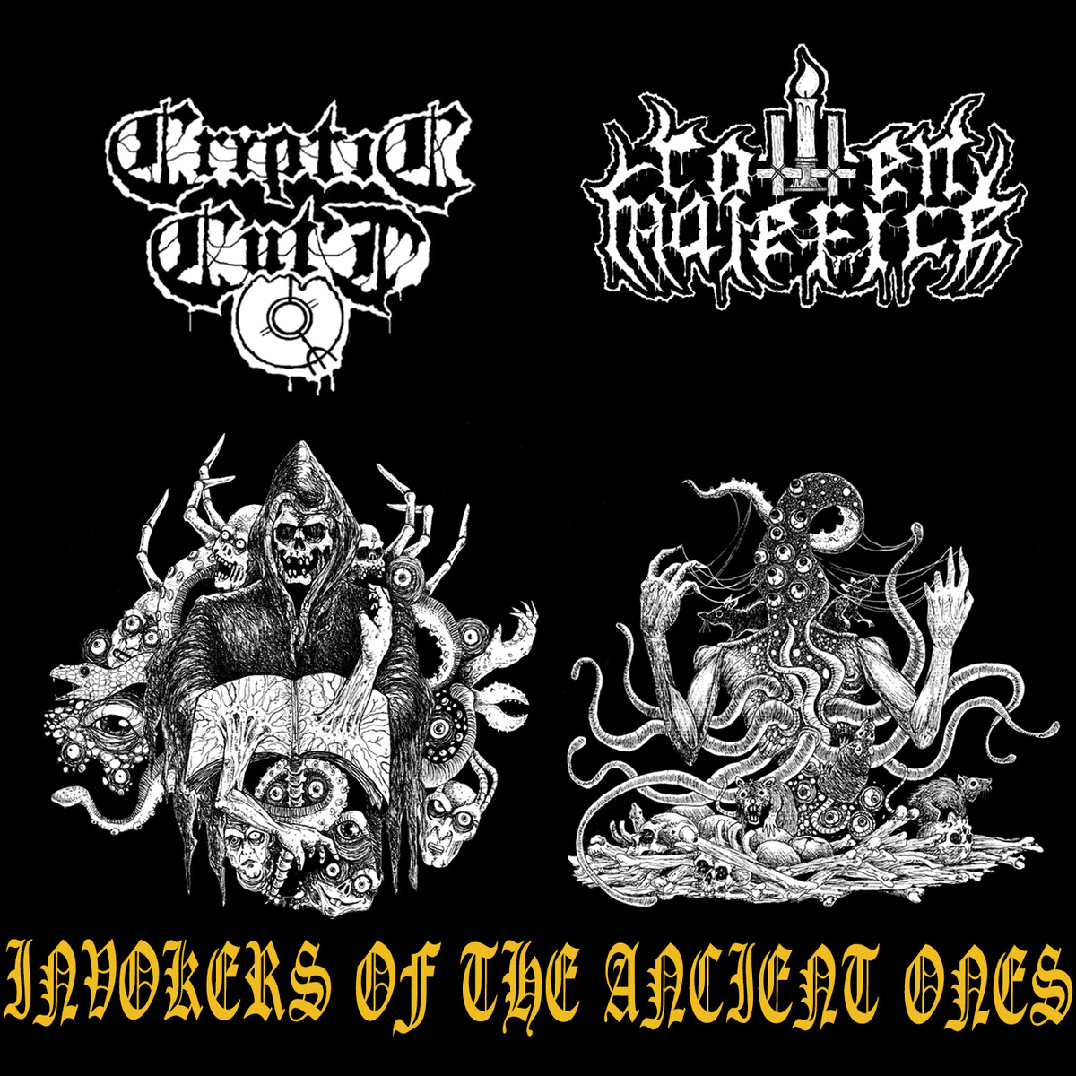 Invokers of the Ancient Ones by Rotten Malefice / Cryptic Cult (Album ...