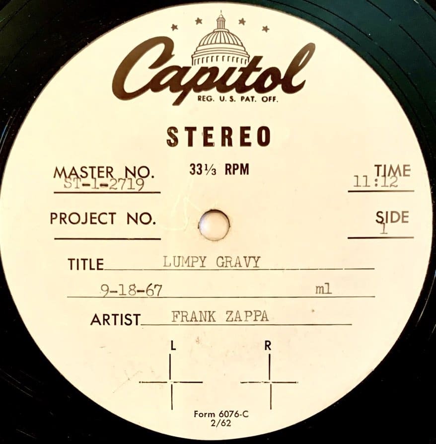 Lumpy Gravy by Francis Vincent Zappa & The Abnuceals Emuukha Electric ...