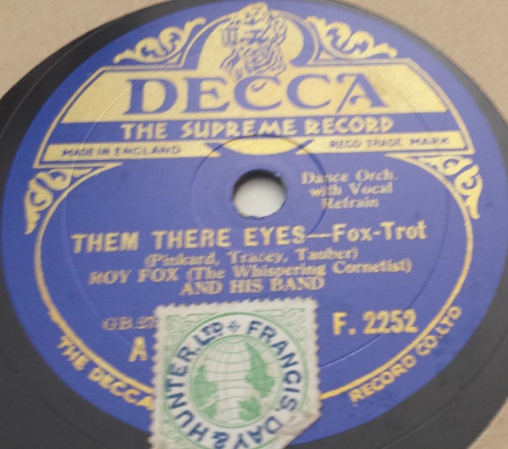 Them There Eyes / Drink, Brothers, Drink by Roy Fox and His Band ...