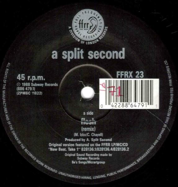 Flesh by A Split-Second (Single, New Beat): Reviews, Ratings, Credits ...
