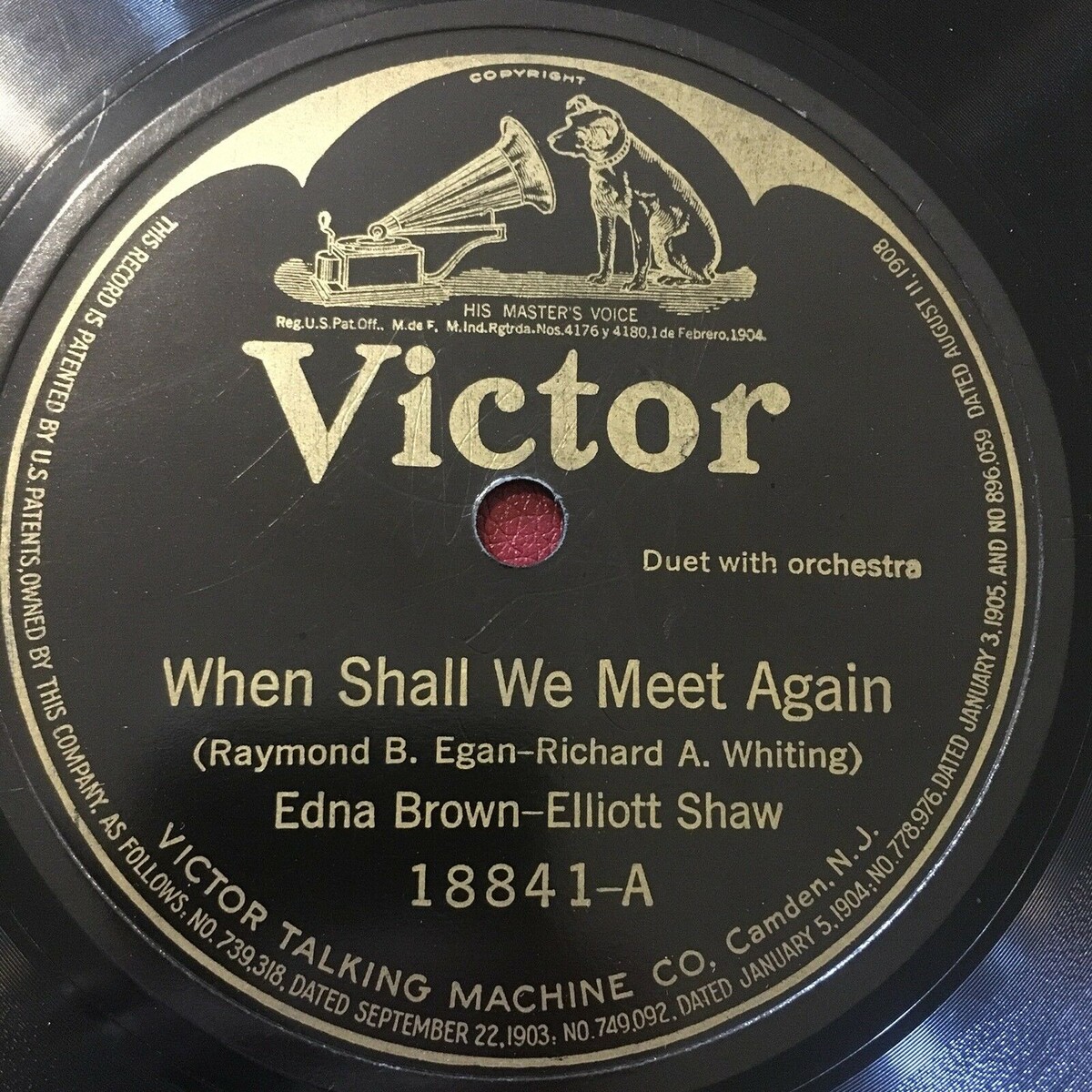 When Shall We Meet Again / Mississippi Cradle by Edna Brown - Elliott ...