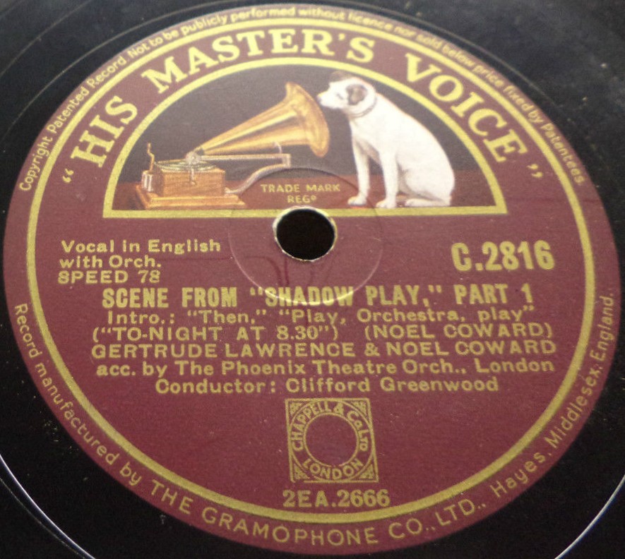 Scene From "Shadow Play" by Noël Coward & Gertrude Lawrence (Single ...