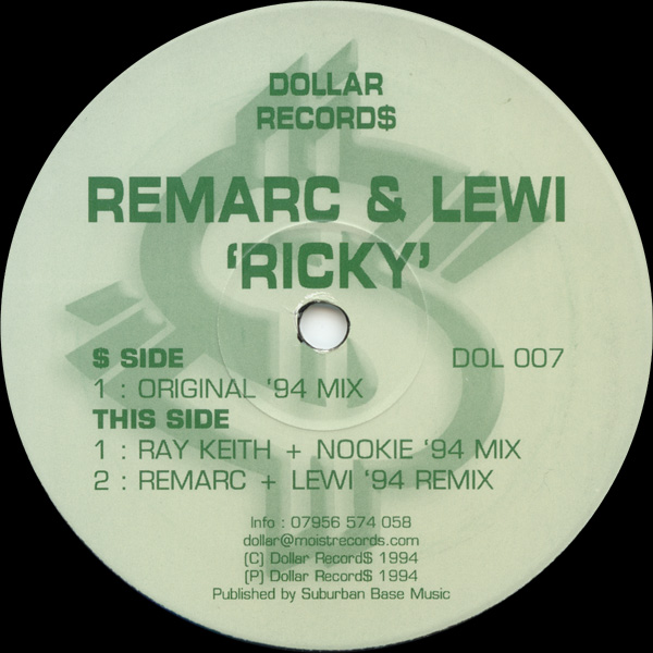 Ricky by Remarc & Lewi Cifer (Single; Dollar; DOL 007): Reviews ...