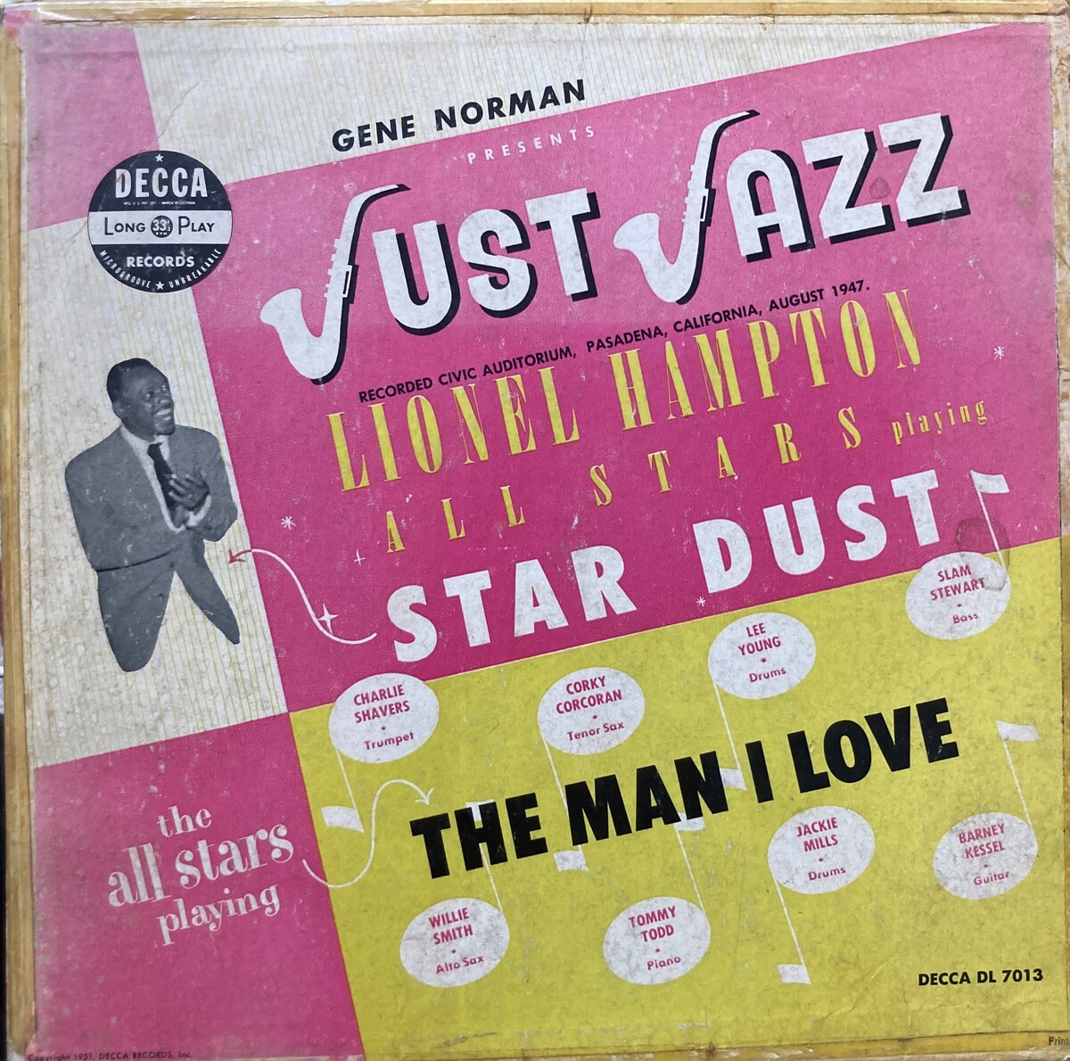 Gene Norman Presents Just Jazz Concert by Lionel Hampton All Stars ...