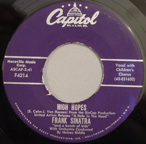 High Hopes / All My Tomorrows by Frank Sinatra (Single, Traditional Pop ...