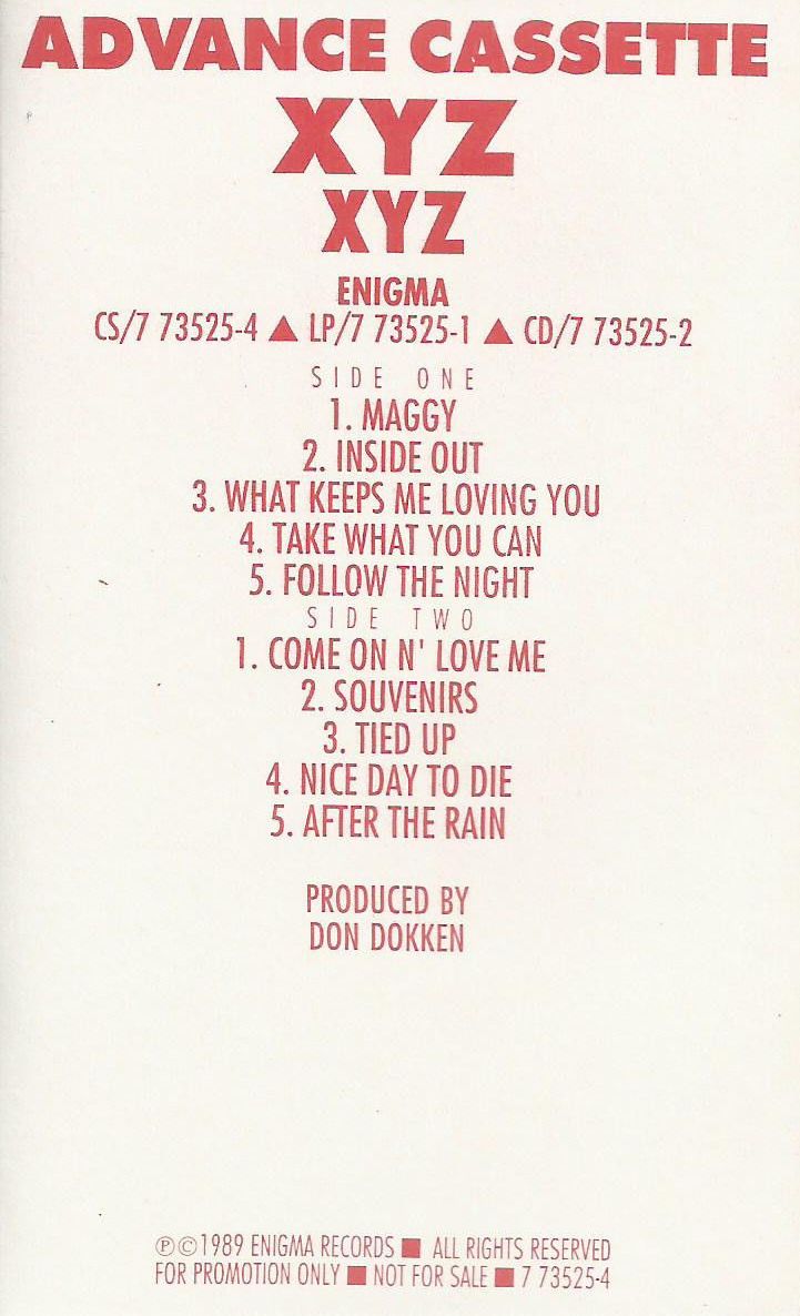XYZ by XYZ (Album; Enigma; 7 73525-4): Reviews, Ratings, Credits, Song ...