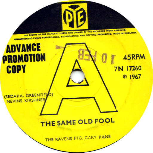 The Same Old Fool / Juanita Banana [with Gary Kane] by The Ravens [IRE] (Single): Reviews ...