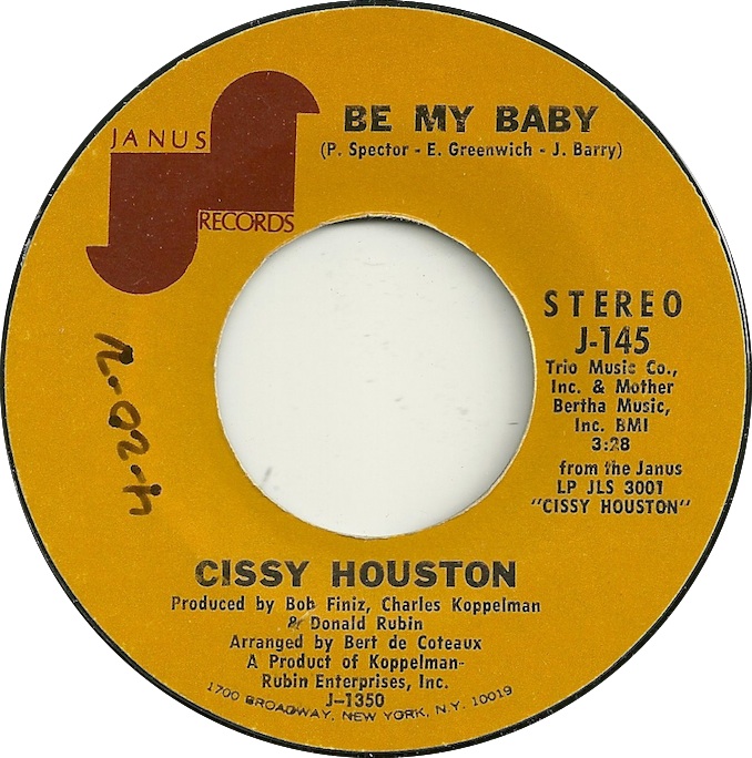 Be My Baby / I'll Be There by Cissy Houston (Single, Pop Soul): Reviews ...