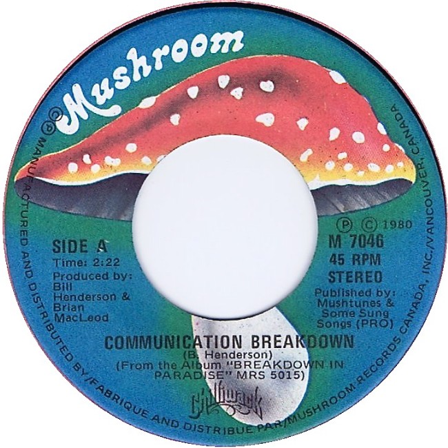 Communication Breakdown / Are You With Me by Chilliwack (Single ...