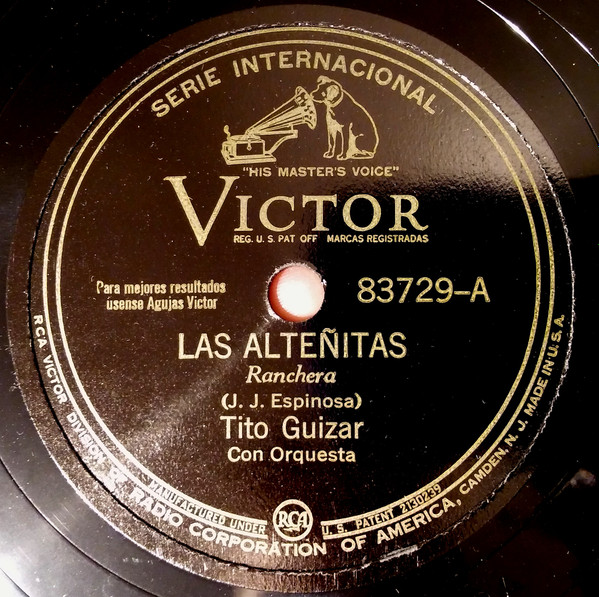 Las Alteñitas / Bella ilusión by Tito Guízar con orquesta (Single ...