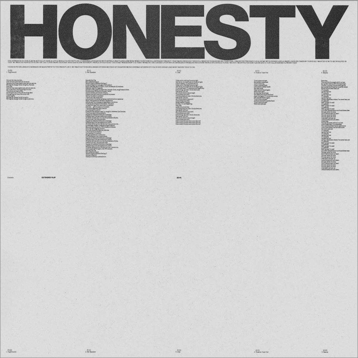 HONESTY Albums: songs, discography, biography, and listening guide ...