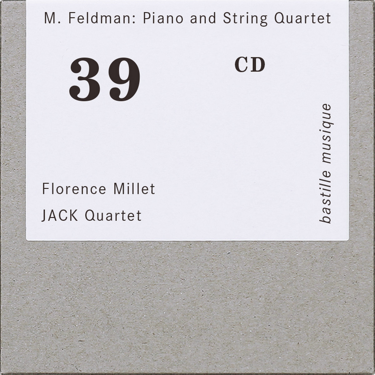 Piano and String Quartet by JACK Quartet / Florence Millet (Album ...