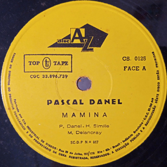 Mamina / En Amérique by Pascal Danel (Single; Top Tape; CS 0125): Reviews, Ratings, Credits ...
