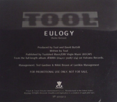 Eulogy by Tool (Single, Alternative Metal): Reviews, Ratings, Credits ...