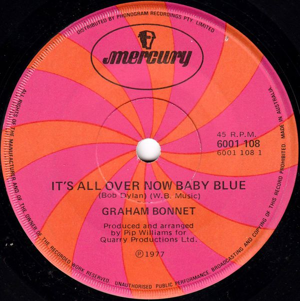 It's All Over Now Baby Blue / Heroes on My Picture Wall by Graham ...