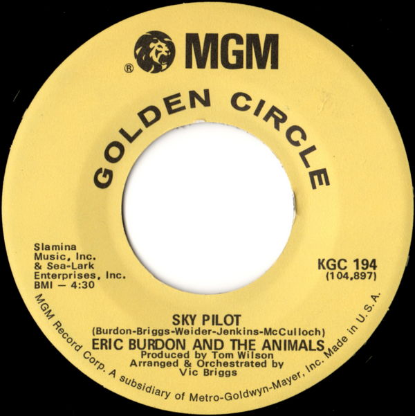 Sky Pilot / White Houses by Eric Burdon & The Animals (Single; MGM; KGC ...