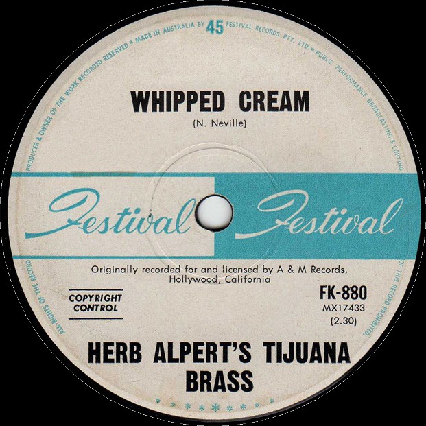 Whipped Cream / Las Mananitas by Herb Alpert's Tijuana Brass (Single ...