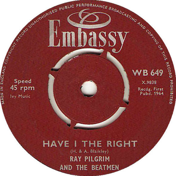 Have I the Right / Such a Night by Ray Pilgrim and The Beatmen (Single ...