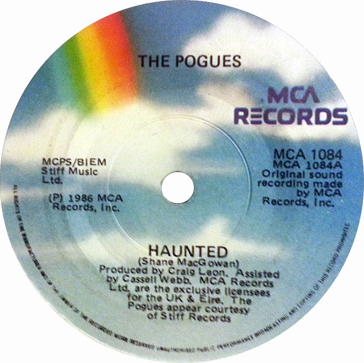 Haunted / Junk Theme by The Pogues (Single; MCA; MCA 1084): Reviews ...