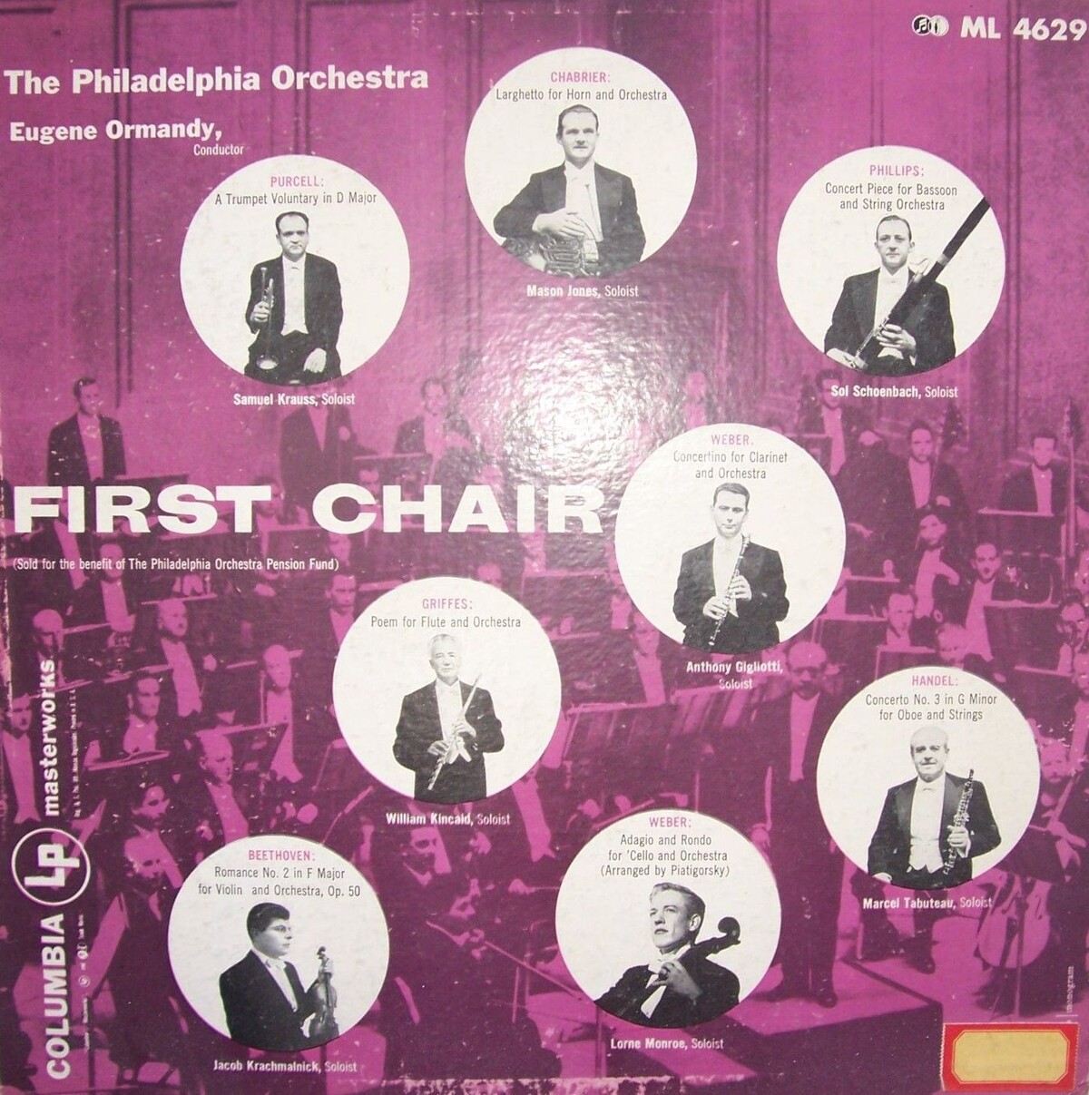 First Chair by The Philadelphia Orchestra / Eugene Ormandy / Samuel ...