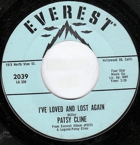 I've Loved and Lost Again / I Love You Honey by Patsy Cline (Single ...