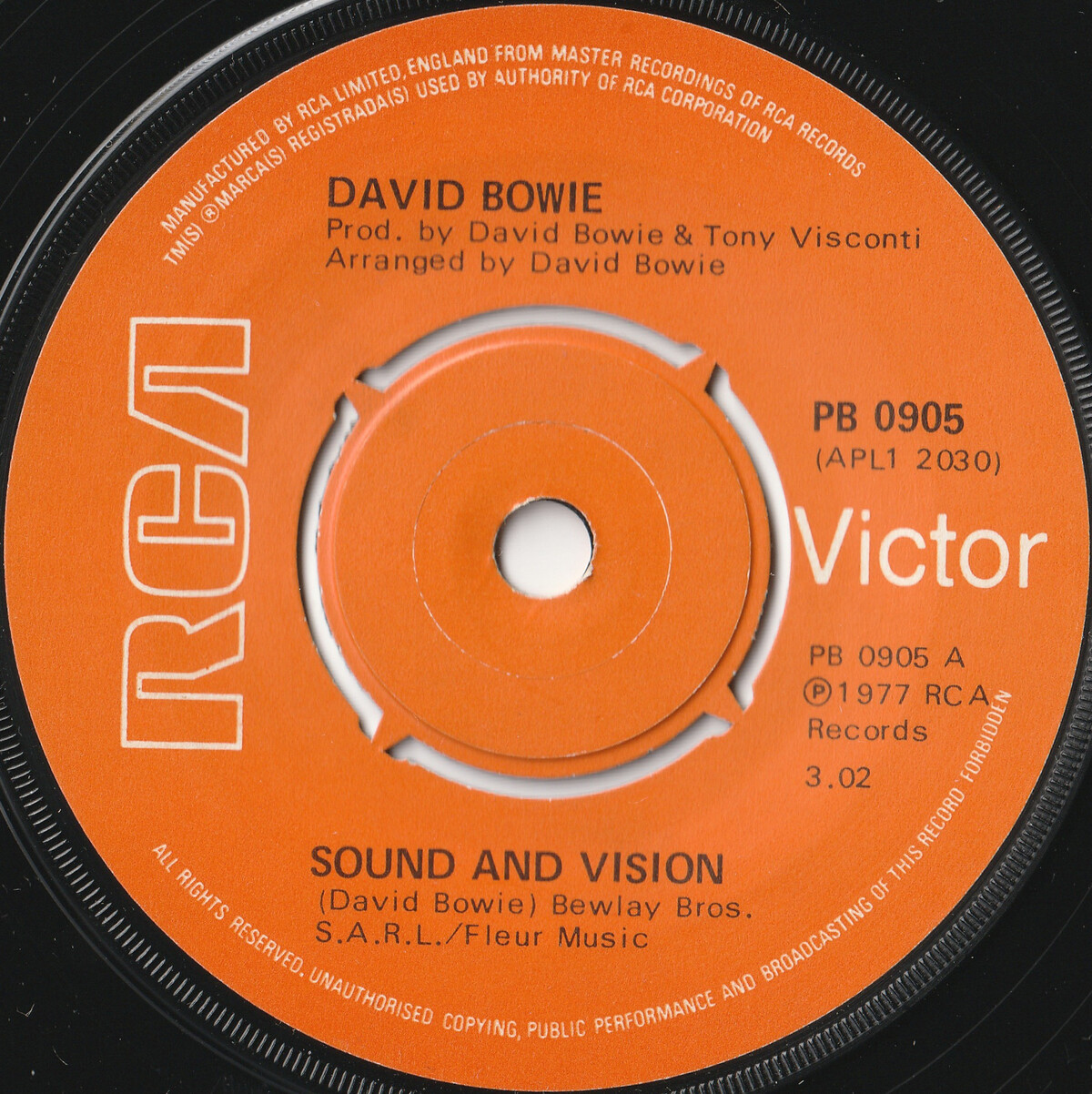 Sound and Vision / A New Career in a New Town by David Bowie (Single ...