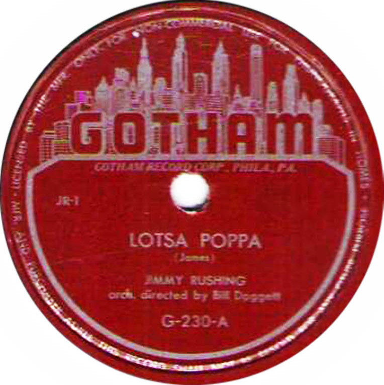 Lotsa Poppa / Fool's Blues by Jimmy Rushing & Orchestra (Single, Jump ...