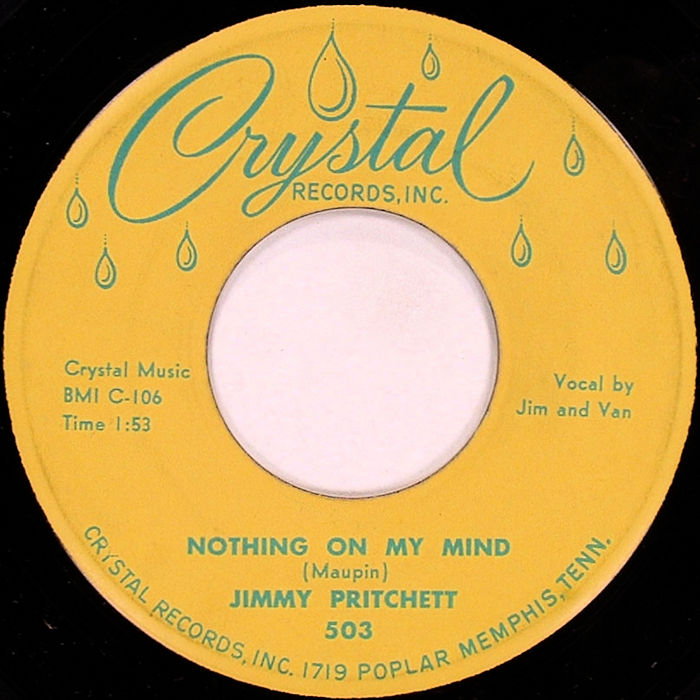 Nothing on My Mind / That's the Way I Feel by Jimmy Pritchett (Single ...