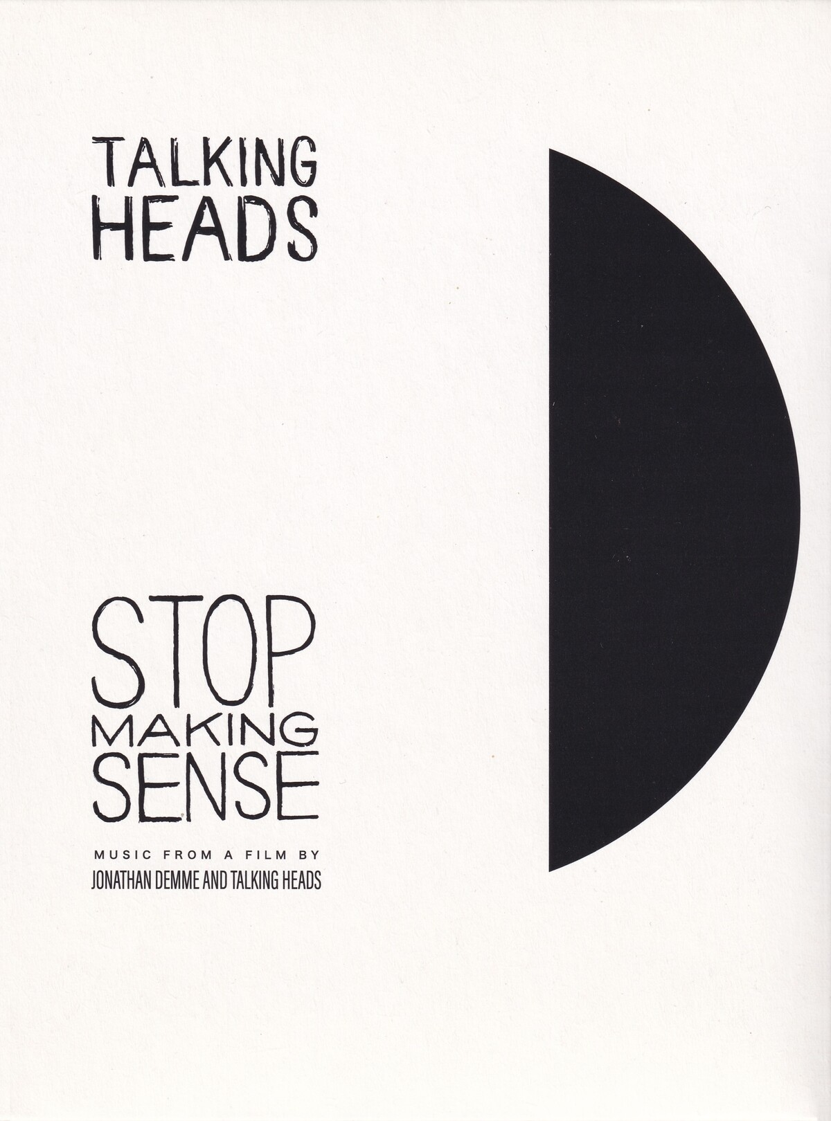 Stop Making Sense by Talking Heads (Album; Sire; R2 724896 / ...