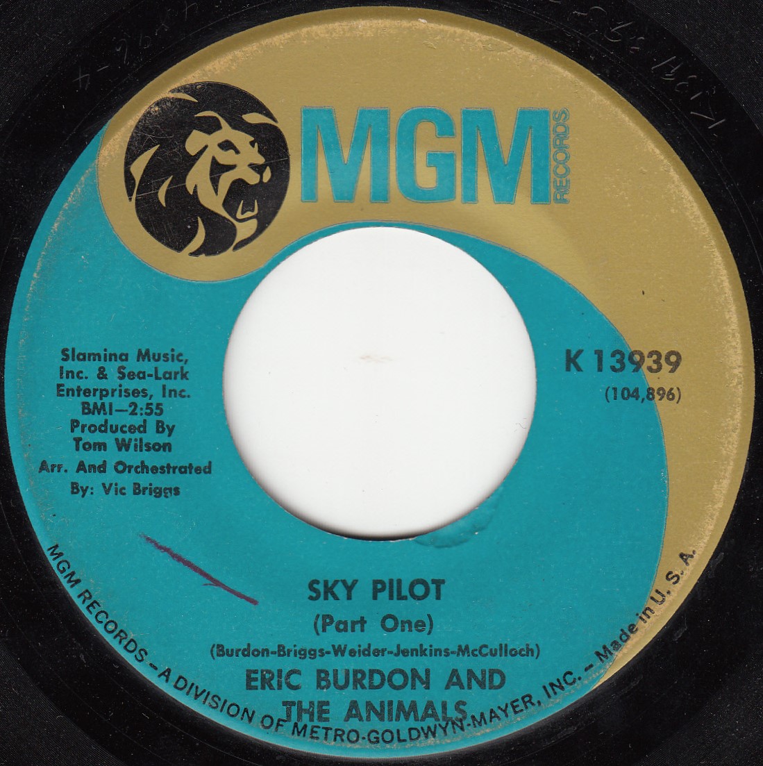 Sky Pilot (Part One) / Sky Pilot (Part Two) by Eric Burdon & The ...