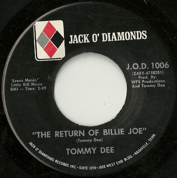 The Return of Billie Joe by Tommy Dee (Single): Reviews, Ratings ...