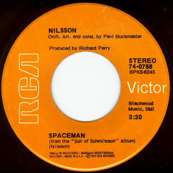 Spaceman / Turn On Your Radio by Nilsson (Single, Pop Rock): Reviews ...