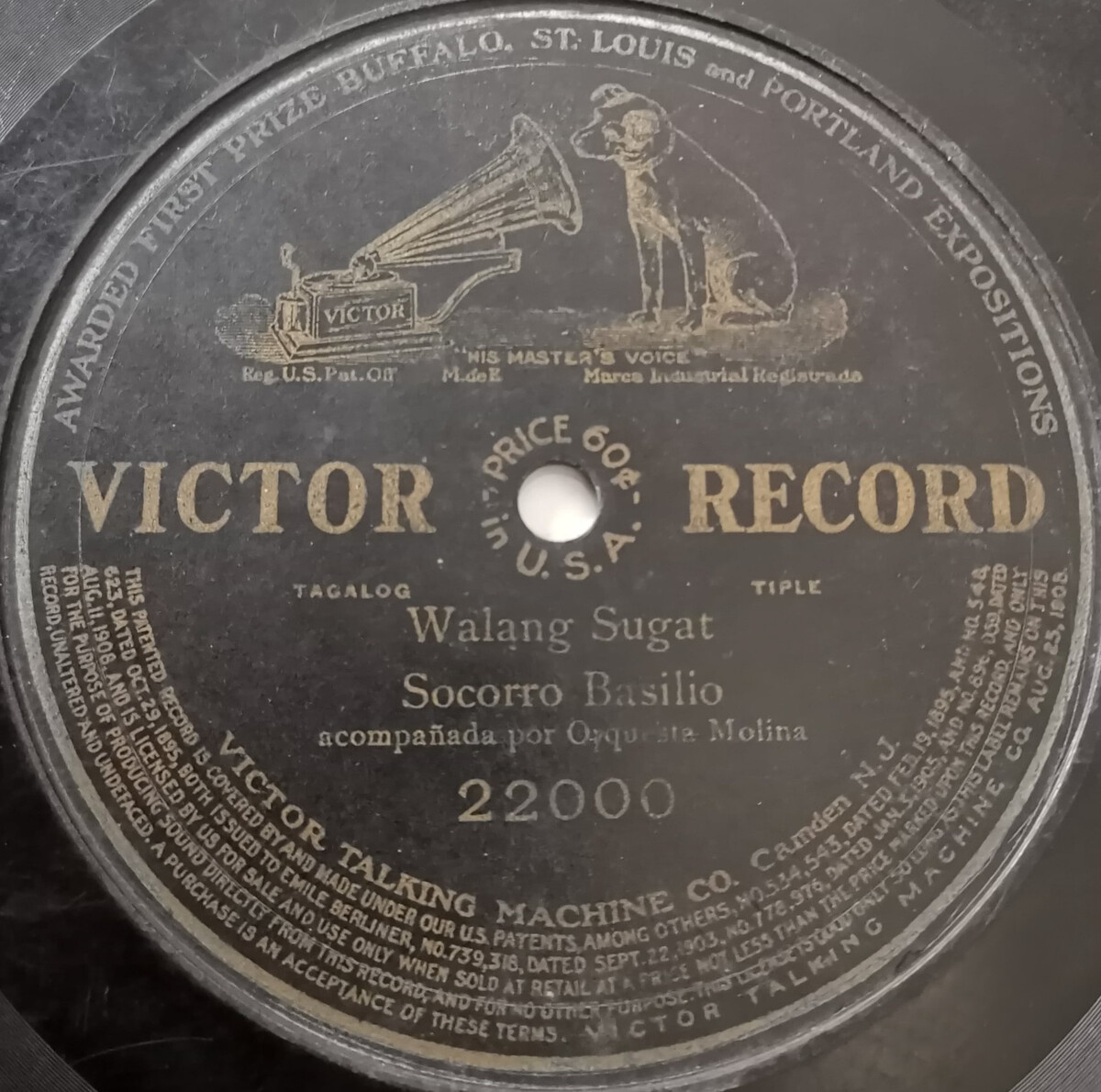 Walang Sugat by Socorro Basilio & Orquesta Molina (Single, Zarzuela ...