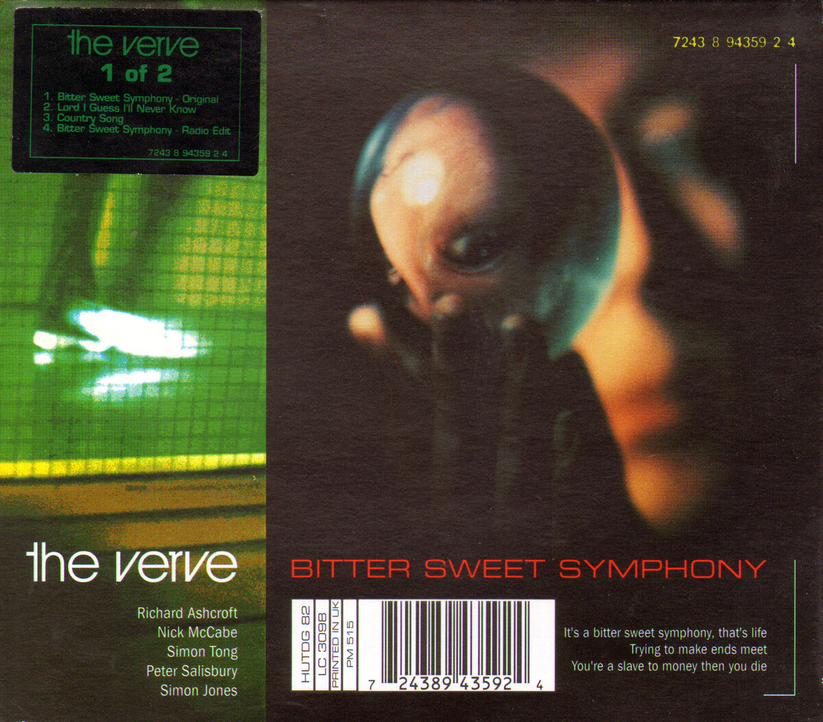 Bitter Sweet Symphony by The Verve (Single, Britpop): Reviews, Ratings, Credits, Song list ...