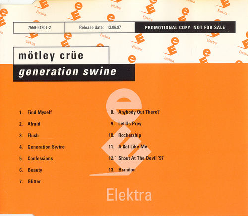 Generation Swine by Mötley Crüe (Album; Elektra; PROP267): Reviews ...