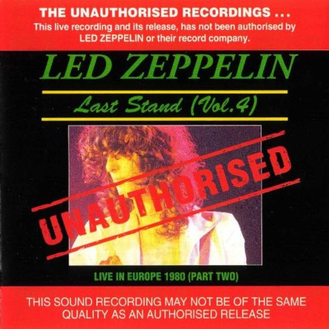 Last Stand (Vol. 4) by Led Zeppelin (Bootleg; Banana; BAN-028-D ...