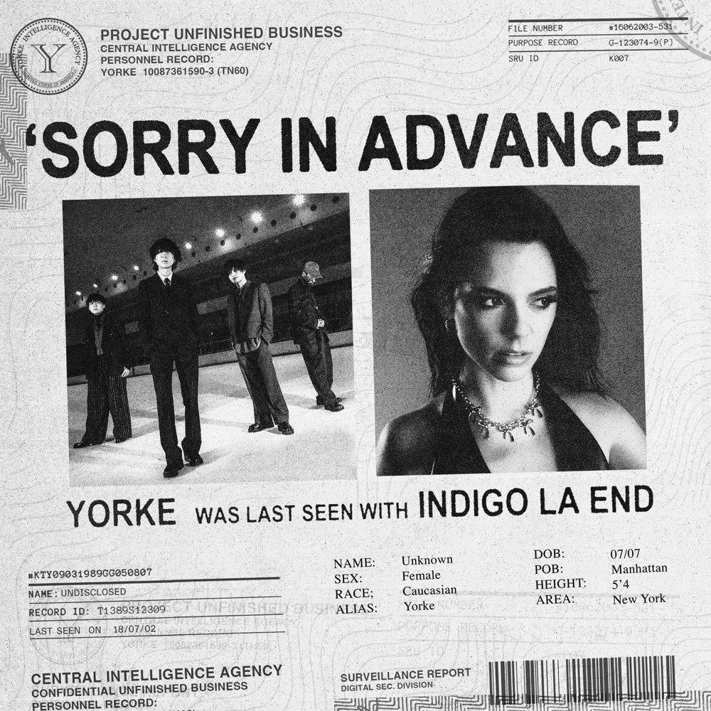 Sorry in Advance by Yorke (Single): Reviews, Ratings, Credits, Song ...