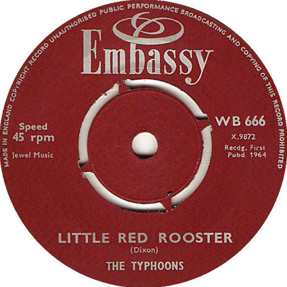 Little Red Rooster / Remember (Walkin' in the Sand) by The Typhoons ...