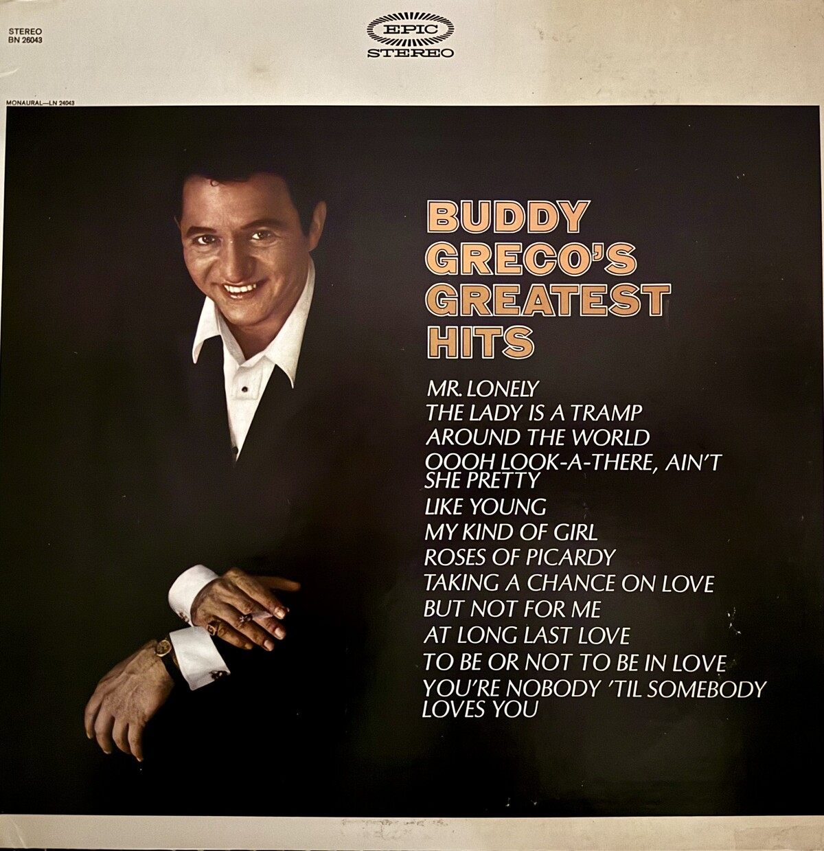 Buddy Greco's Greatest Hits by Buddy Greco (Compilation; Epic; BN 26043 ...
