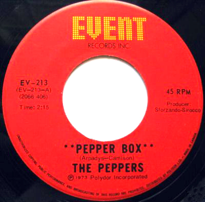 Pepper Box / Pinch of Salt by The Peppers (Single; Event; EV 213 ...