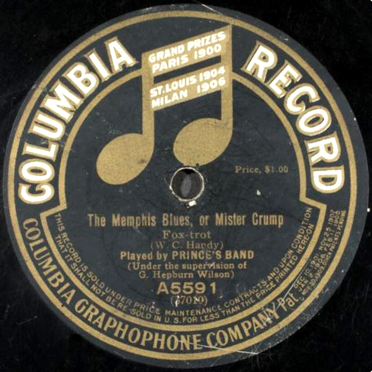 The Memphis Blues, or Mister Crump / Society's Waltz-Trot by Prince's ...