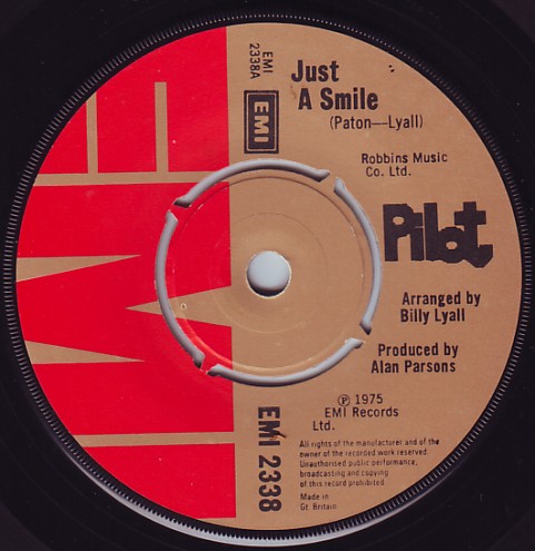 Just a Smile / Are You in Love by Pilot (Single; EMI; EMI 2338 ...