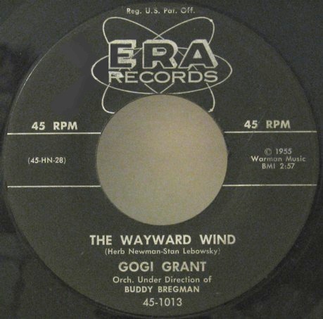 The Wayward Wind / No More Than Forever by Gogi Grant (Single ...
