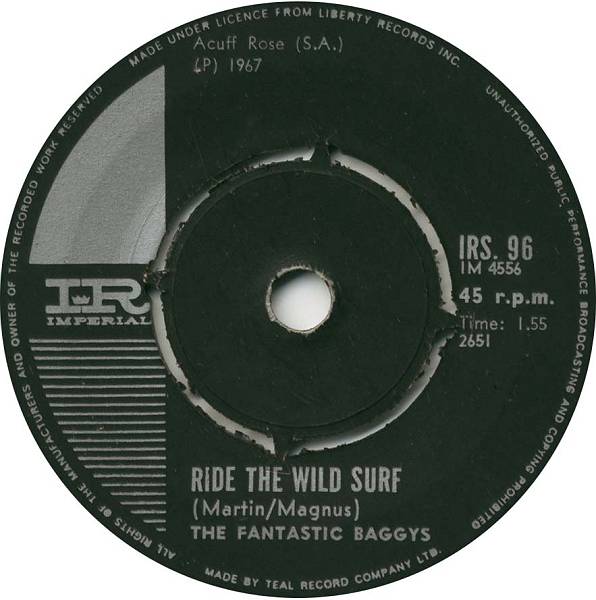 Ride the Wild Surf / Four and Twenty Hours by The Fantastic Baggys ...